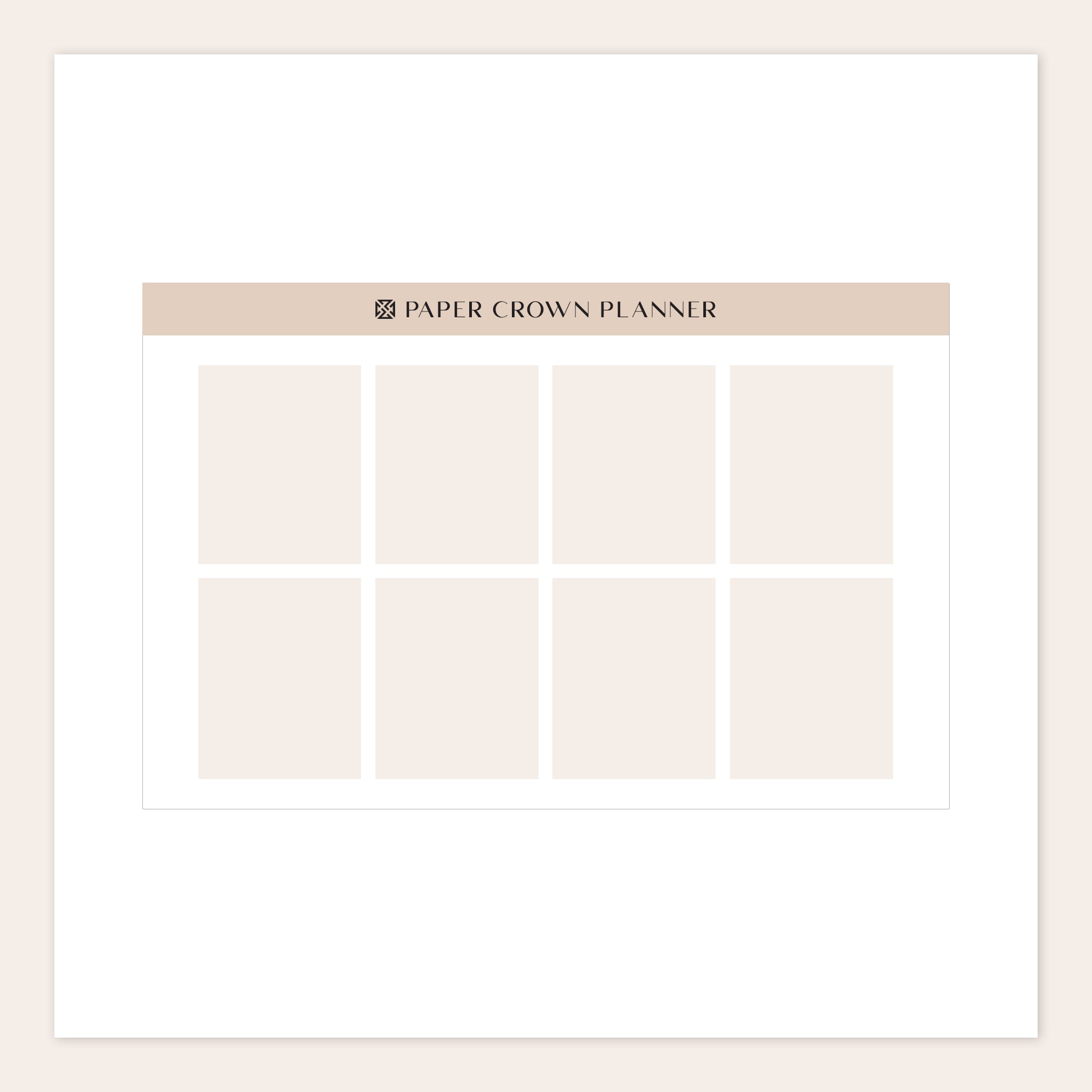 Weekly Kits – Paper Crown Planner