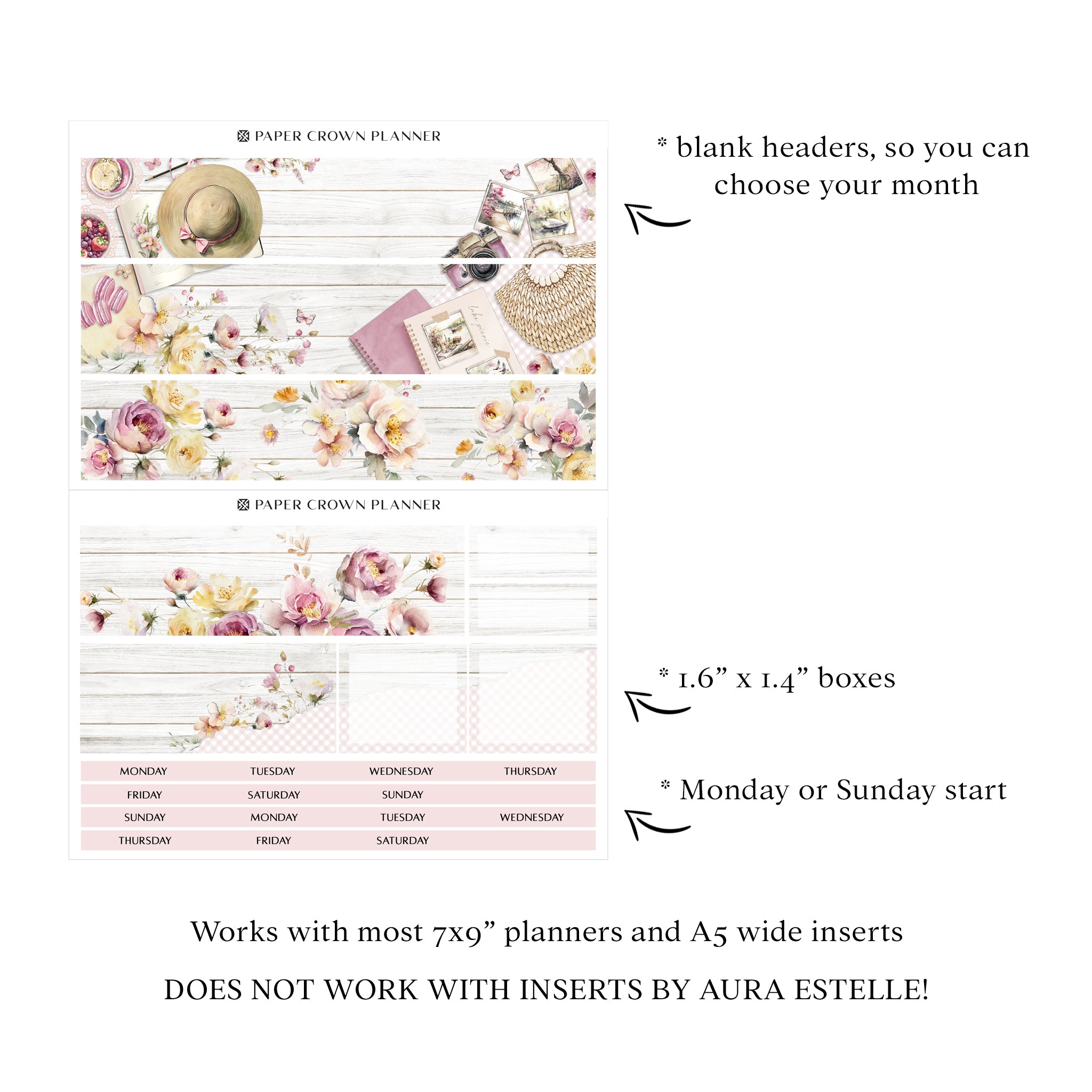 MAY // Monthly Kit – Paper Crown Planner