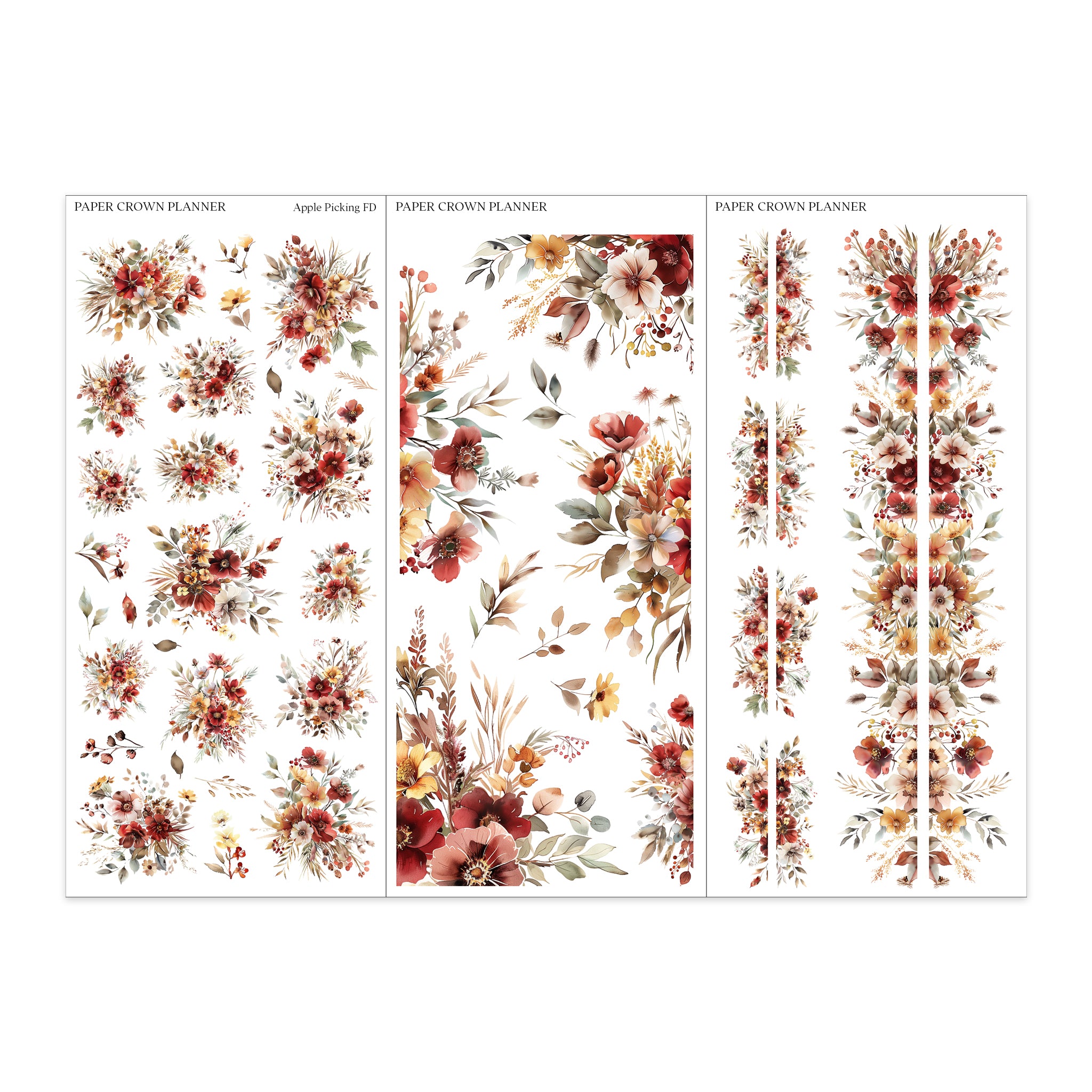 APPLE PICKING // Floral Deco – Paper Crown Planner